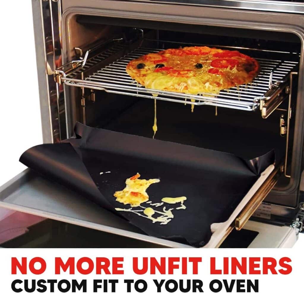 Teflon Liner Roll (75” x 17”) Oven Liner Mat Black